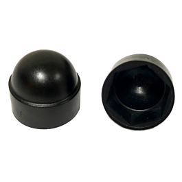 Schwarze Abdeckkappen für Muttern M6 aus Kunststoff kaufen